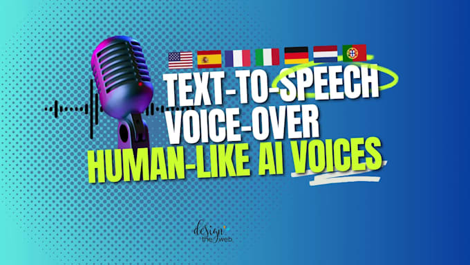 Create text to speech, ai voiceover human like, any language by Design_theweb | Fiverr