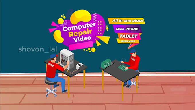 Make 2d computer repair animated explainer video by Shovon_lal | Fiverr