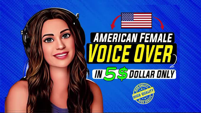 Record an english female voiceover just for you by Ozzo_ai | Fiverr