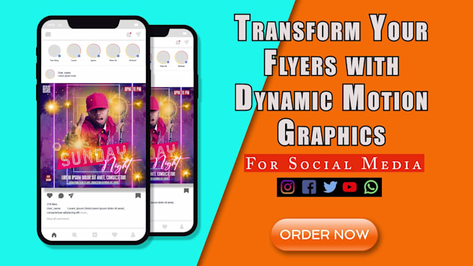 Animierte motion-flyer für events, partys, clubs und soziale medien ...