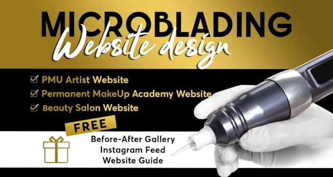 Create amazing permanent makeup, pmu, microblading website by ...
