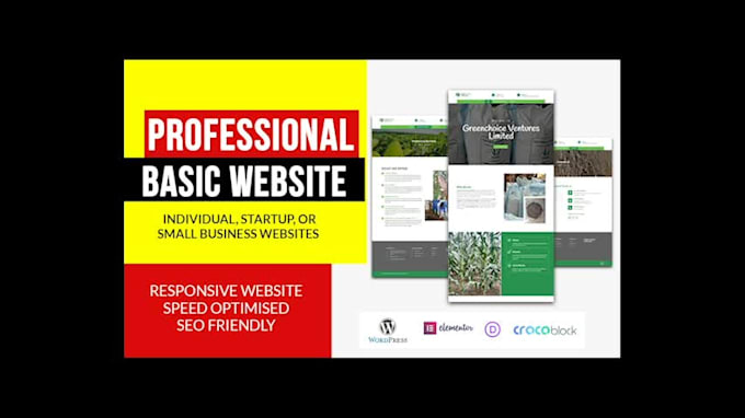 Create a basic wordpress website or a single page website by ...
