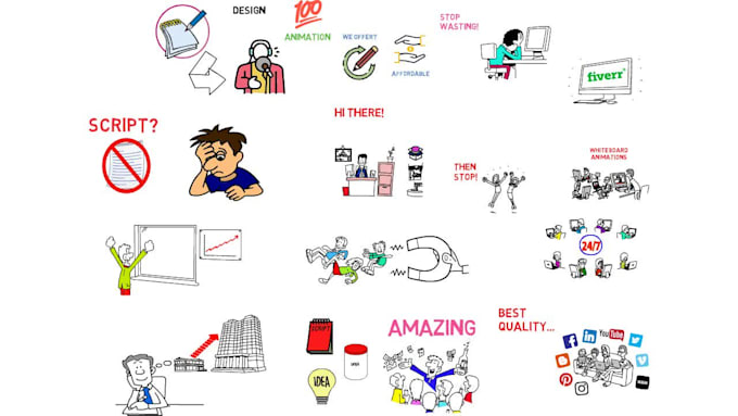 Create whiteboard animation video with script and voiceover by ...