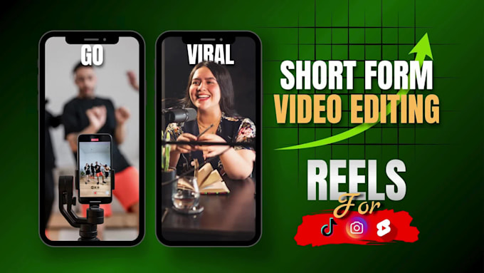 Edit viral short video reels for social media by Anjanadris | Fiverr