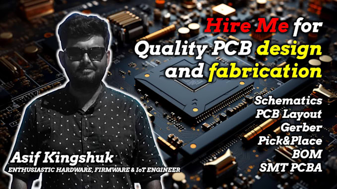 Design your pcb and fabricate by Afkingshuk | Fiverr