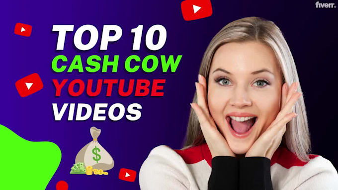 Automate youtube and make the top 10 cash cow faceless videos by Fastresponserr | Fiverr