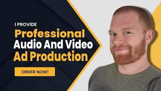 Produce radio commercials and short video ads with an american male ...