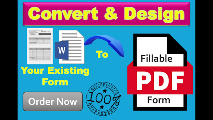 Convert, design and create fillable pdf forms by Kanhaiyalal | Fiverr