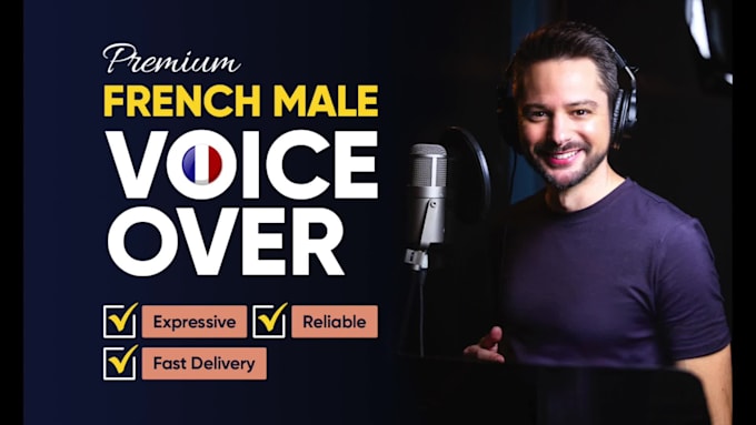 Record a native and expressive french male voice over by Jeffustudio ...