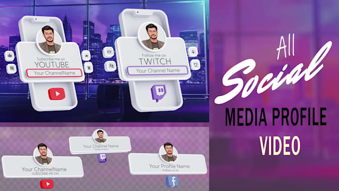 Make social media profile video and lower thirds, youtube intro by Sajal62 | Fiverr