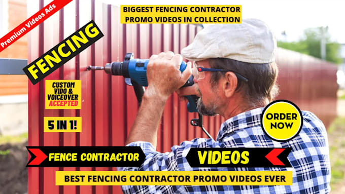 Make fencing contractor or home repair contractor video ads by ...