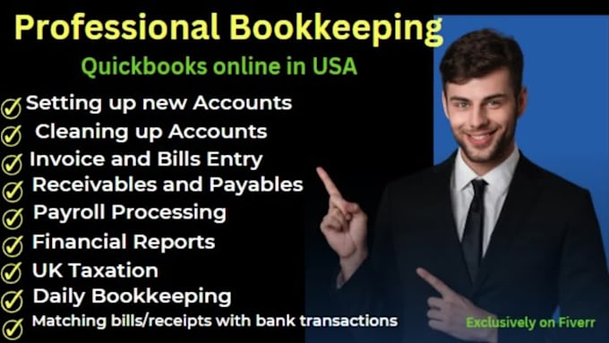 Do bookkeeping using quickbooks accounts setup and clean up by Roman_sai | Fiverr