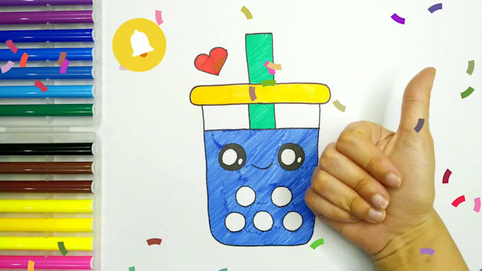 Make cute hand drawing, coloring videos for youtube by Sadi_crafts1 ...