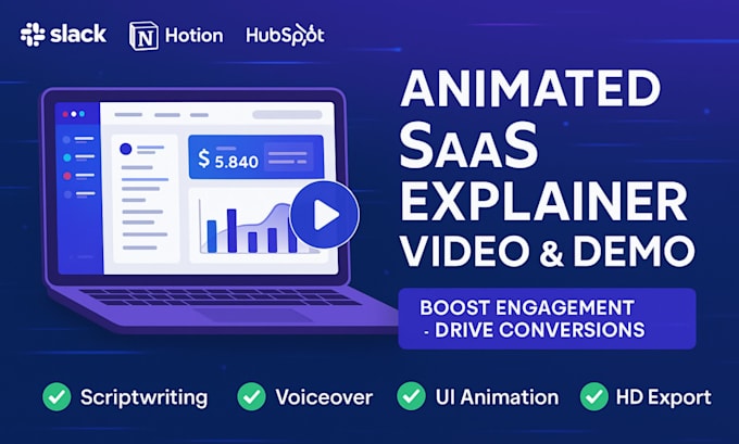 Create an animated saas explainer video, and saas product video saas demo by Design_by_dean ...