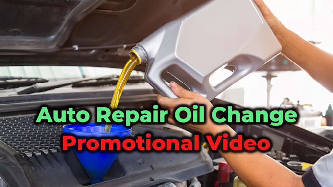 Create auto repair oil change promo video ads by Animatorshanto | Fiverr