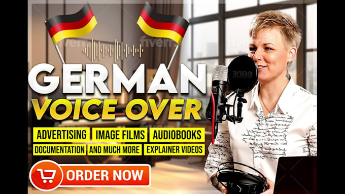 Record a female german voice over in a warm voice by Rainbowvoice | Fiverr