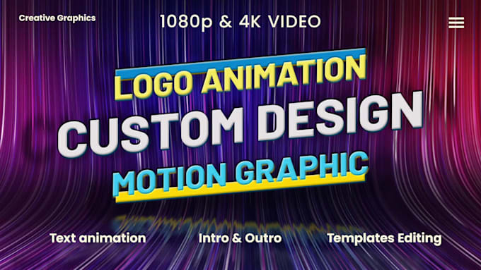 Create a 2d logo animation or motion graphics design by Ronin_alex | Fiverr