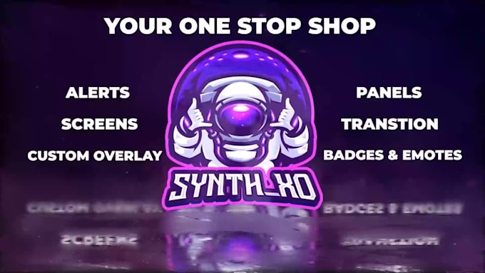 Design twitch logo, twitch overlay, kick, animated stream overlay ...