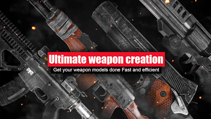 Create 3d weapon model gun models and props models for your game by ...
