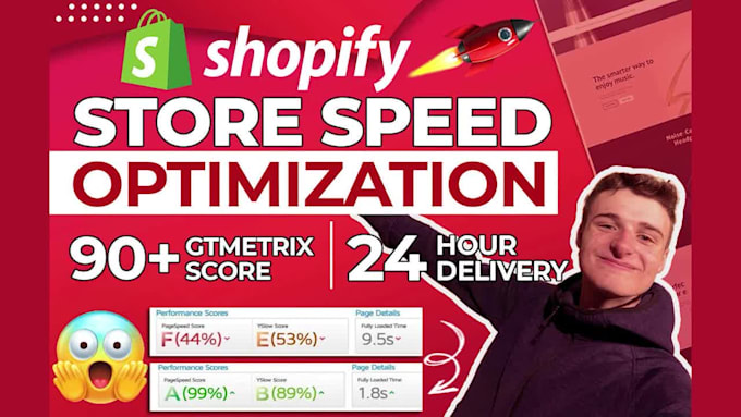 Do shopify speed optimization within 24 hours by Harryecom | Fiverr