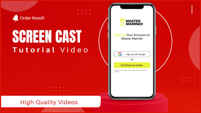 Create mobile app screencast tutorial video by Raedkarim30 | Fiverr