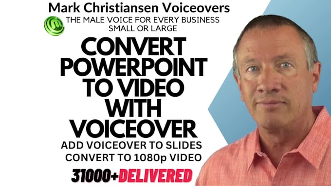 Convert a power point presentation to powerpoint video with voice over ...