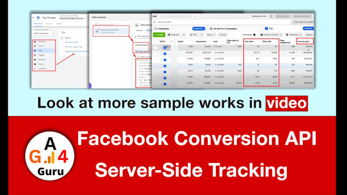 Setup facebook conversion api, server side tracking by Ga4_server_guru | Fiverr