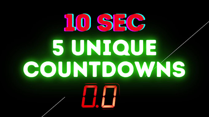 Make animated countdown intro video for youtube, twitch by War_lab | Fiverr
