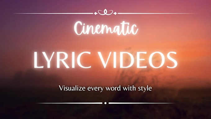 Create animated lyric music video for your song by Yasindu_p | Fiverr