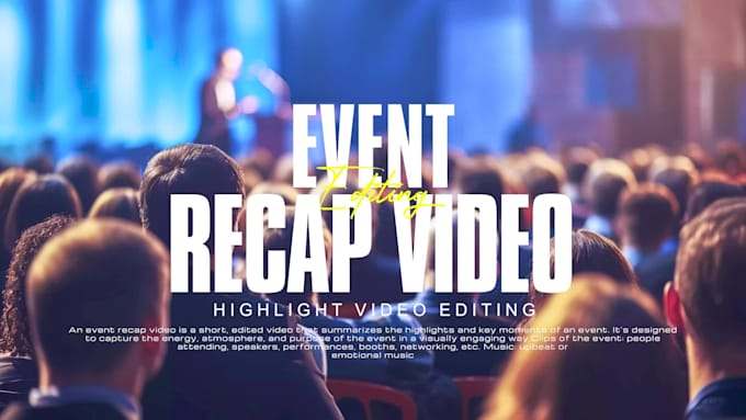 Do engaging event recap, highlight concert, night club, music reel video editing by Video_ads ...