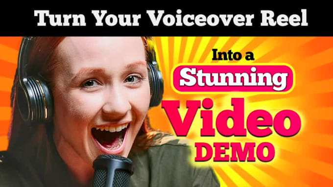 Turn your plain audio voiceover demo reel into a stunning fiverr gig ...