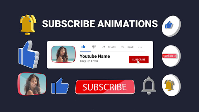 Make awesome youtube subscribe animation by Lex_studio | Fiverr