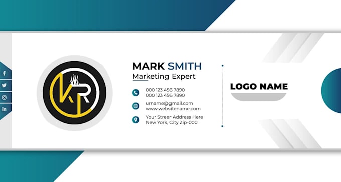 Design a professional clickable html email signature by Kupidr | Fiverr