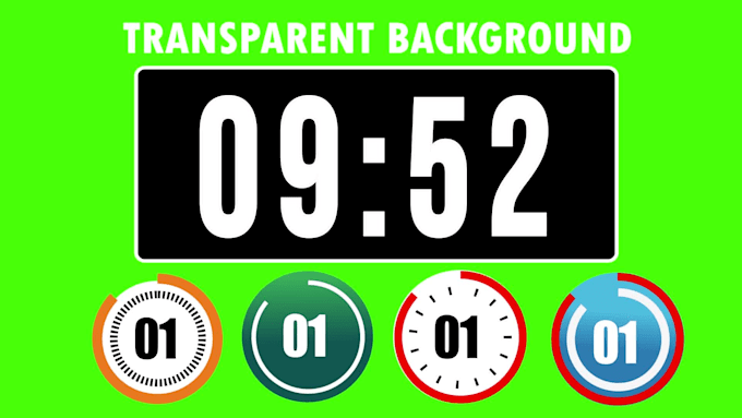 Transparent countdown timer clock for fitness yoga workout by Kasunc1 ...
