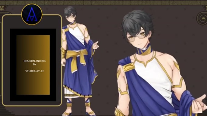 Draw and rig 2d vtuber model, live2d vtuber model, live2d rigging, 2d ...