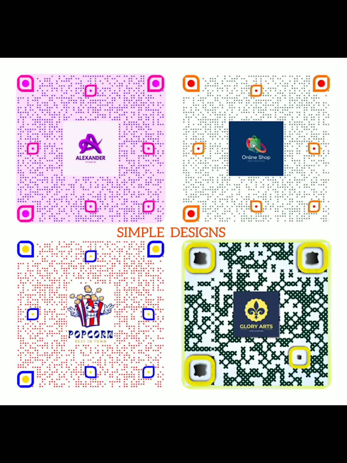 Create qr code with logo at center or background by Alok_anand | Fiverr