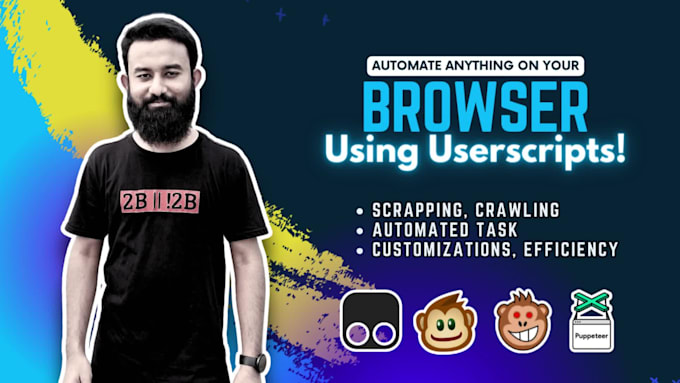 Code scrapings and browser tasks with tampermonkey userscript automation scripts by Web_coder ...