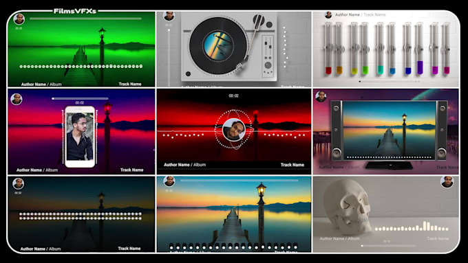 Create any type of audio spectrum or music visualizer by Filmsvfxs | Fiverr