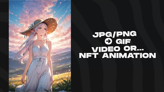 Animate your jpg or png image into gif video or nft ready animation by ...