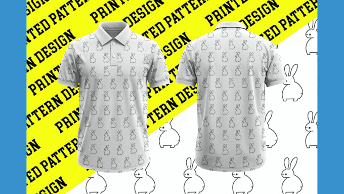 Create unique polo t shirt print pattern design and mockup for you by ...