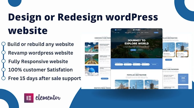 Build or rebuild wordpress website, revamp wordpress website, redesign website by Alisha3366 ...