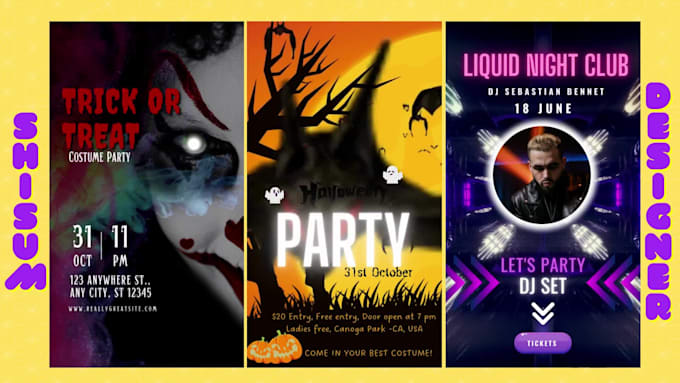 Design professional motion flyer, animation poster for social media ...