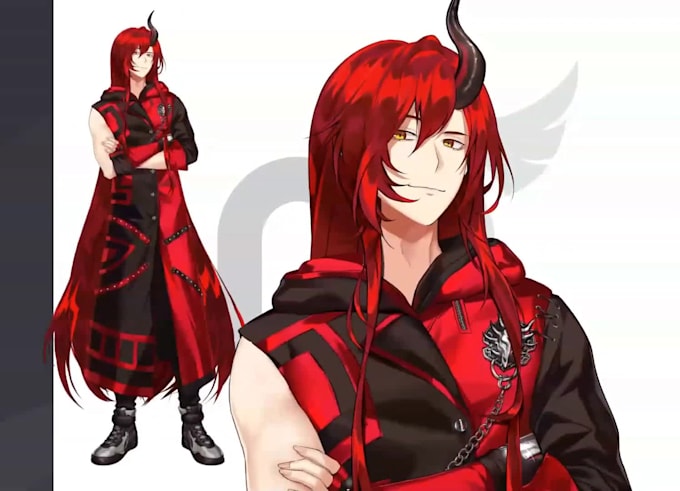 Draw and rig high quality custom pngtuber character model in chibi ...