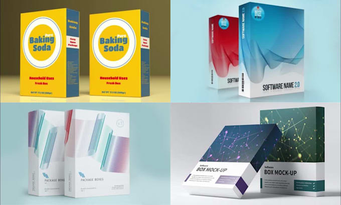 Do box design, software box mockup and product mockup by Tallatdesigner ...