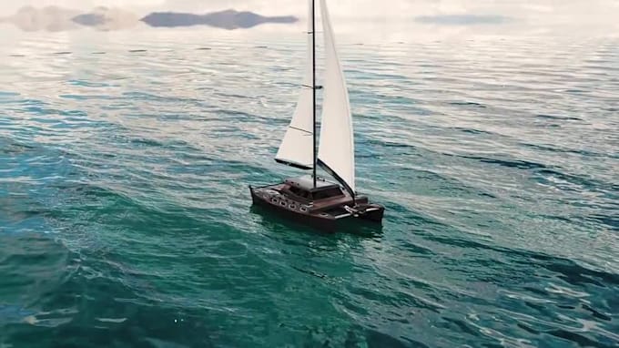 Create 3d cgi boat animation yacht ship tugboat interior and exterior ...