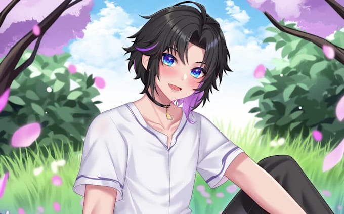 Draw anime original character, fan art, vtuber character, anime ...