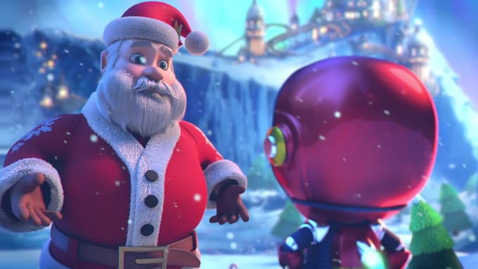 3d christmas animation video 3d santa claus animation merry christmas ...