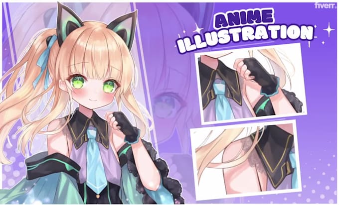 Draw anime art for illustration, fan art, pfp, original character in ...