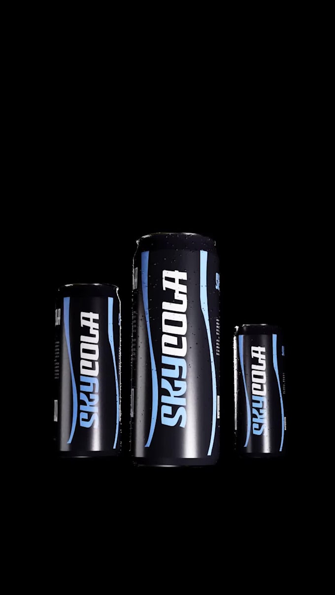 Do 3d beverage animation, 3d can drink animation, soda energy 3d cgi ...