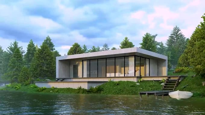 Do architectural visualization, 3d rendering, walkthrough video by A_hossain22 | Fiverr